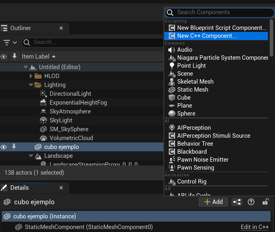 Arquitectura de juegos en Unreal Engine con C++